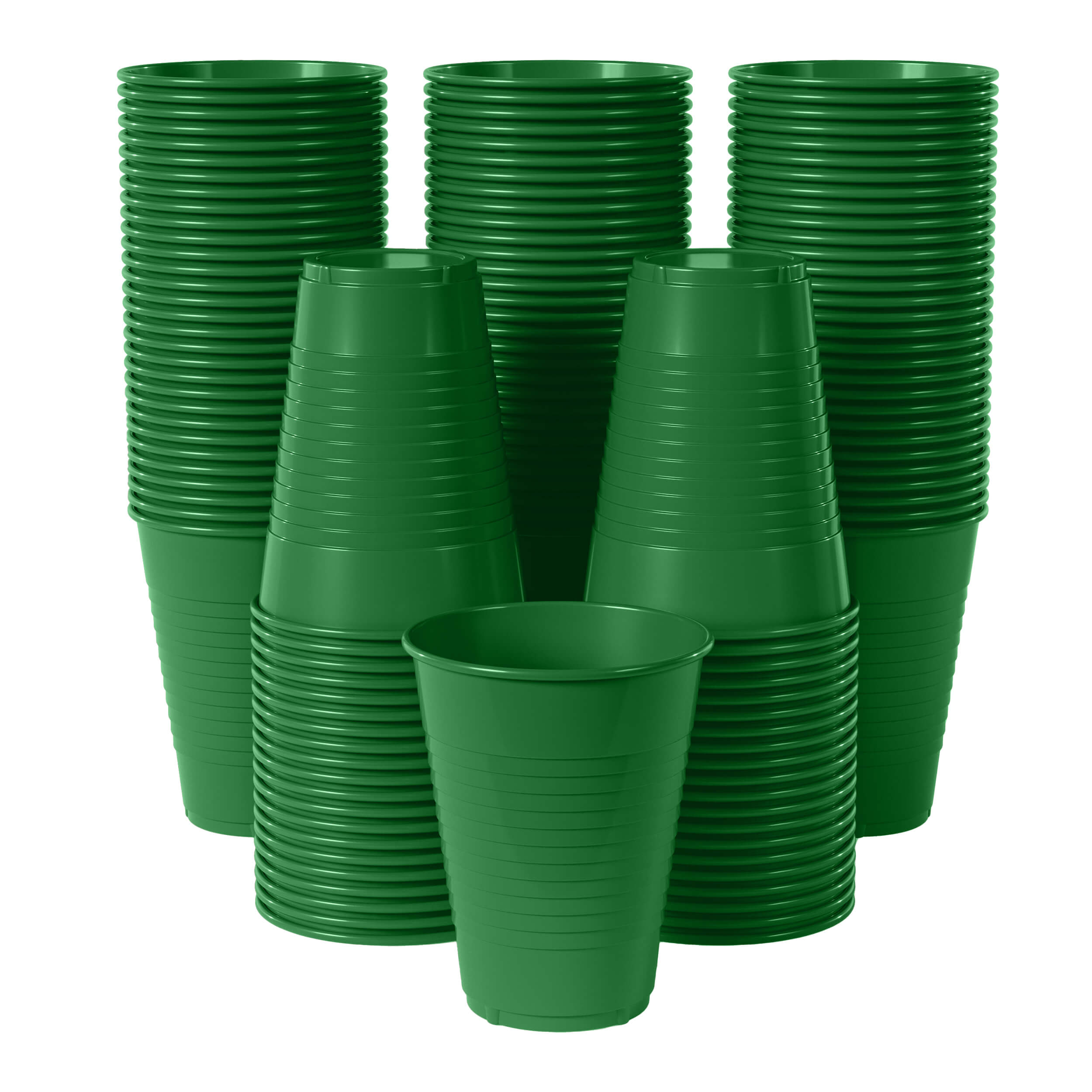 12 Oz. Cheap Emerald Green Plastic Cups 50 Ct.