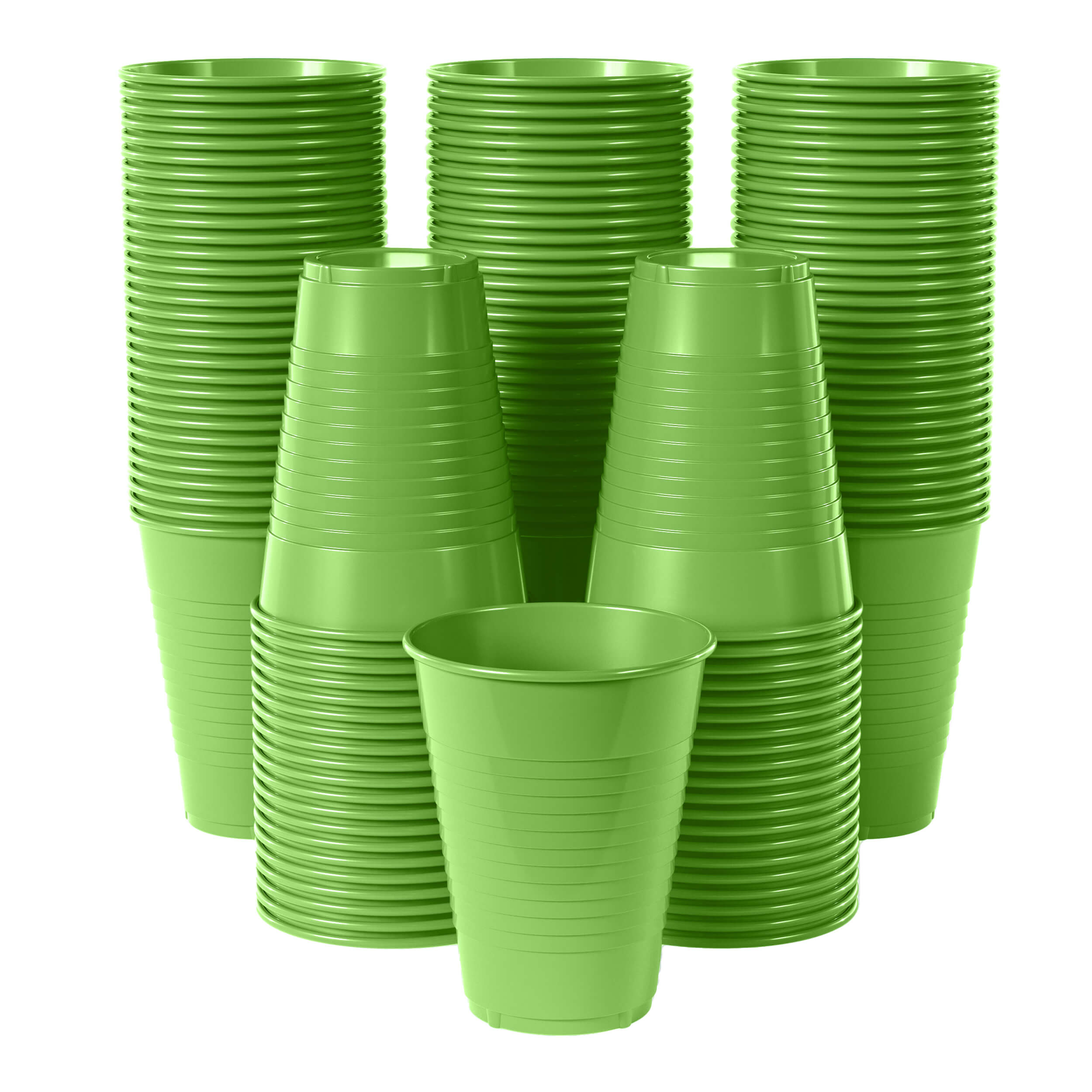 12 Oz. Cheap Lime Green Plastic Cups 50 Ct.
