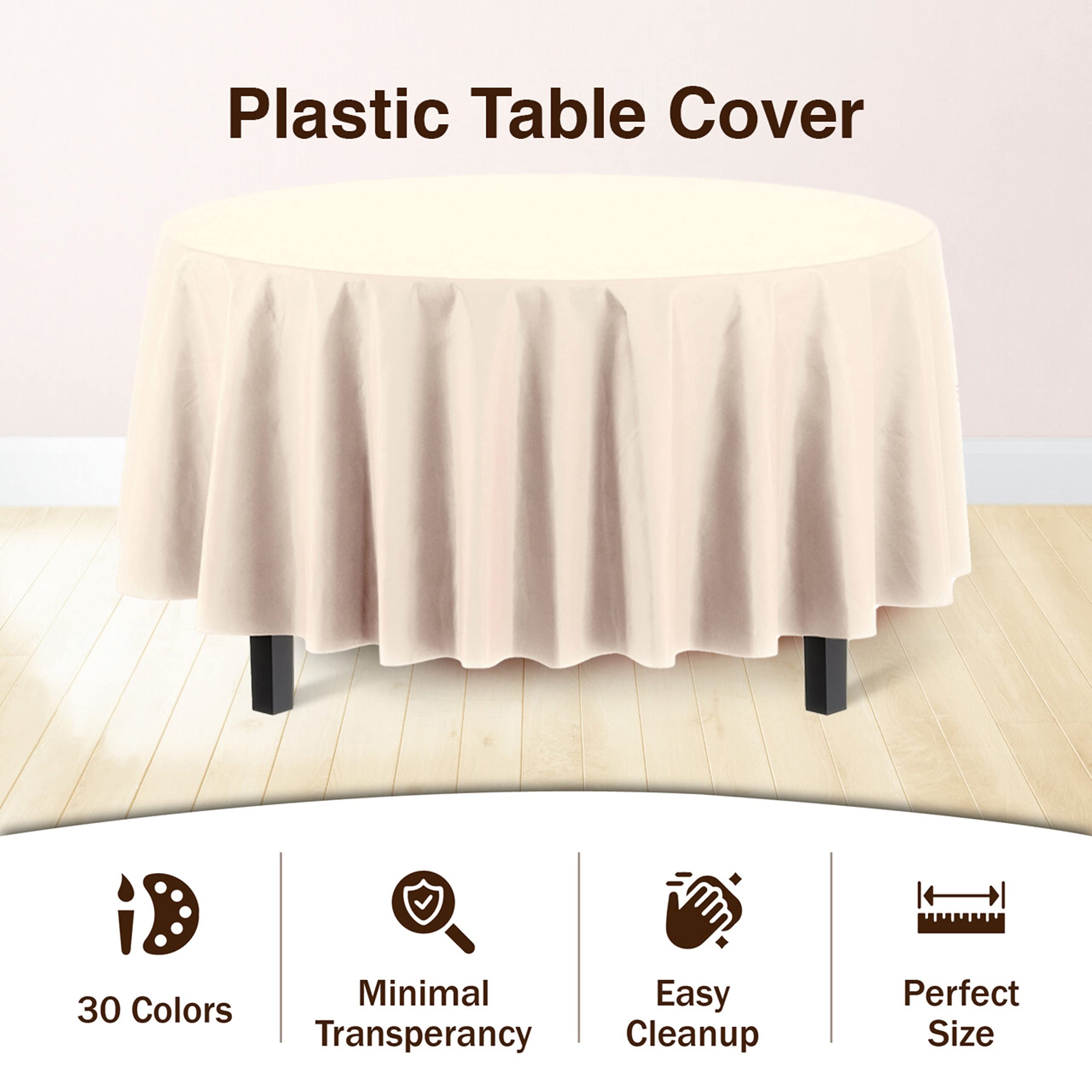 Ivory Round Tablecloths