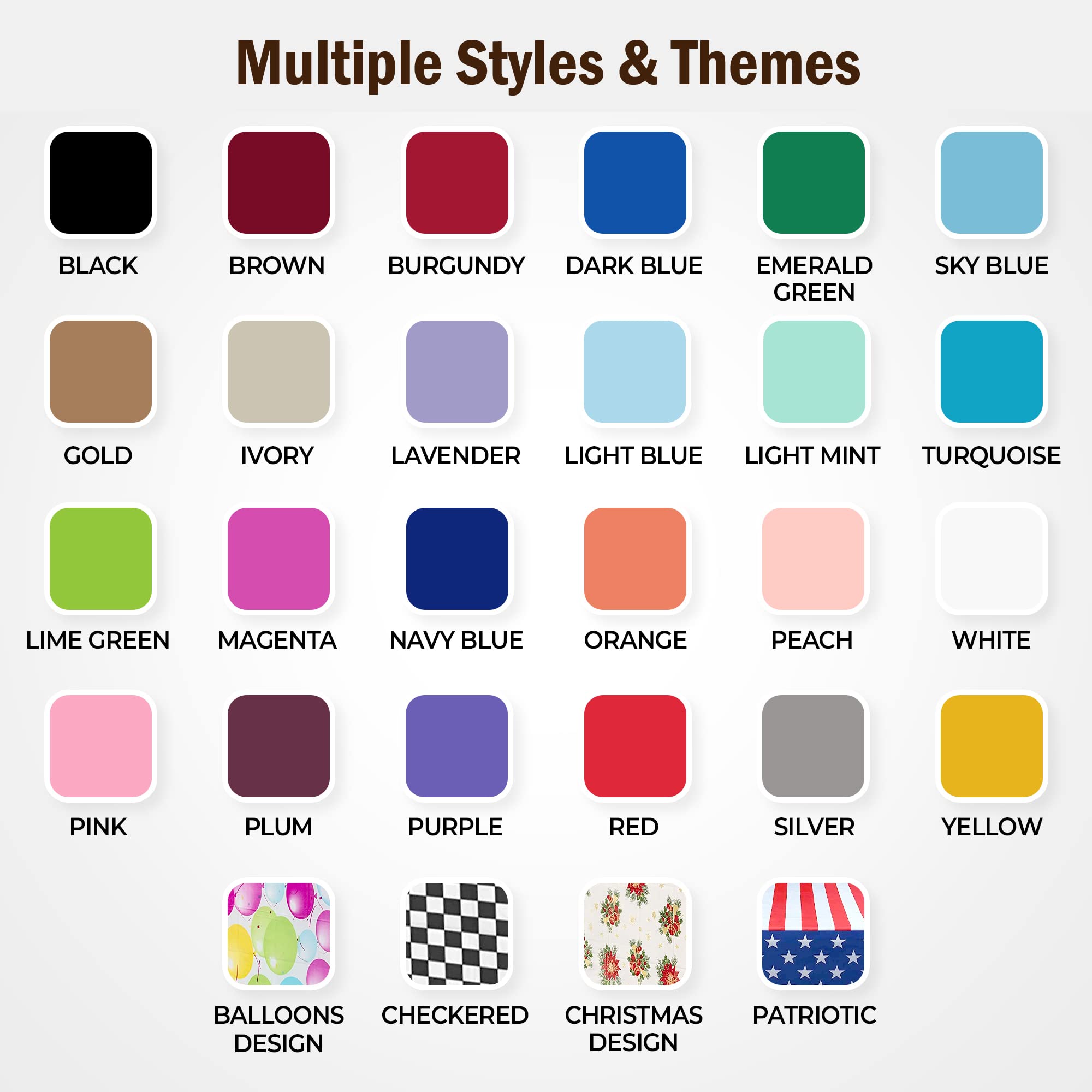 Light Yellow Round Plastic table cloth