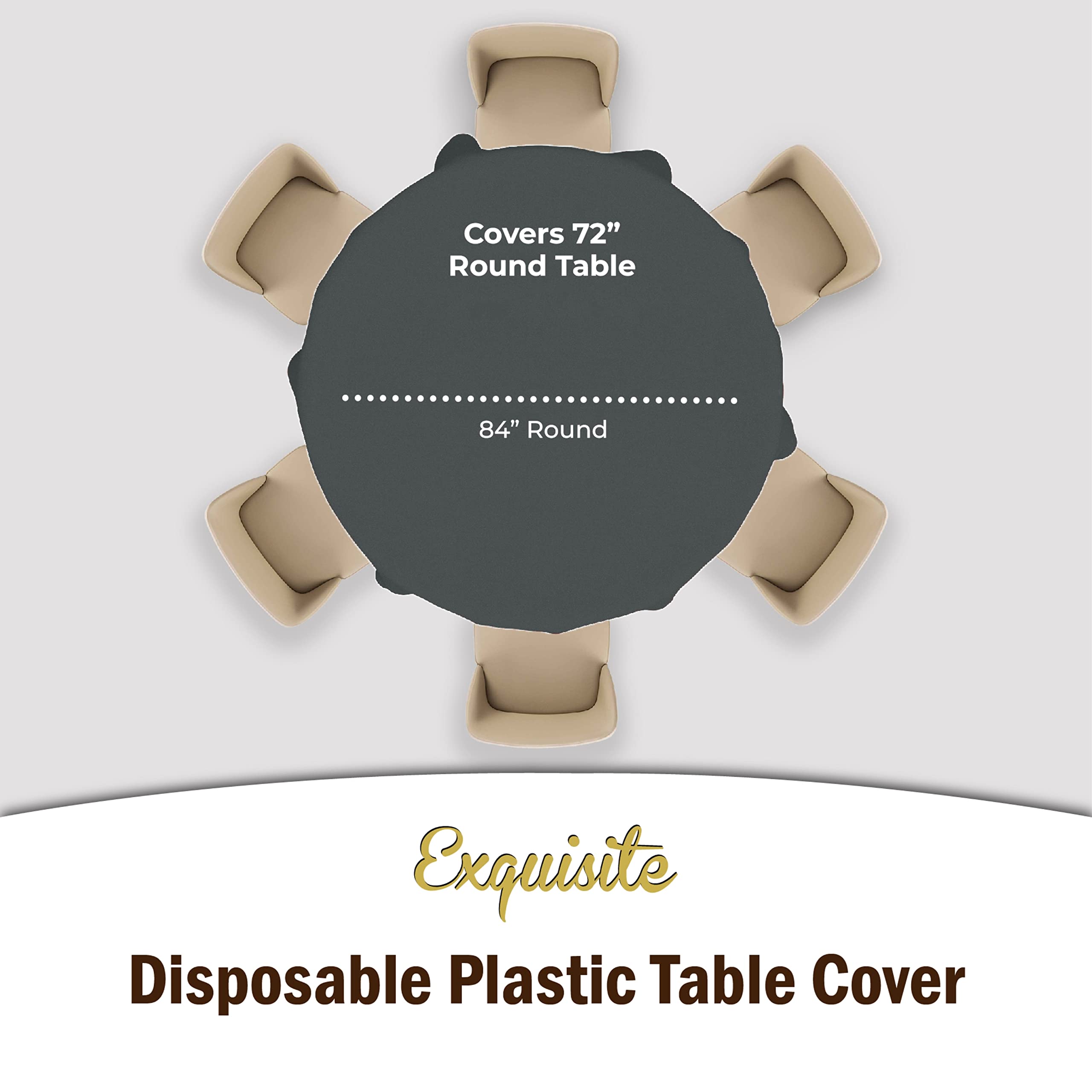 Silver Round Tablecloths