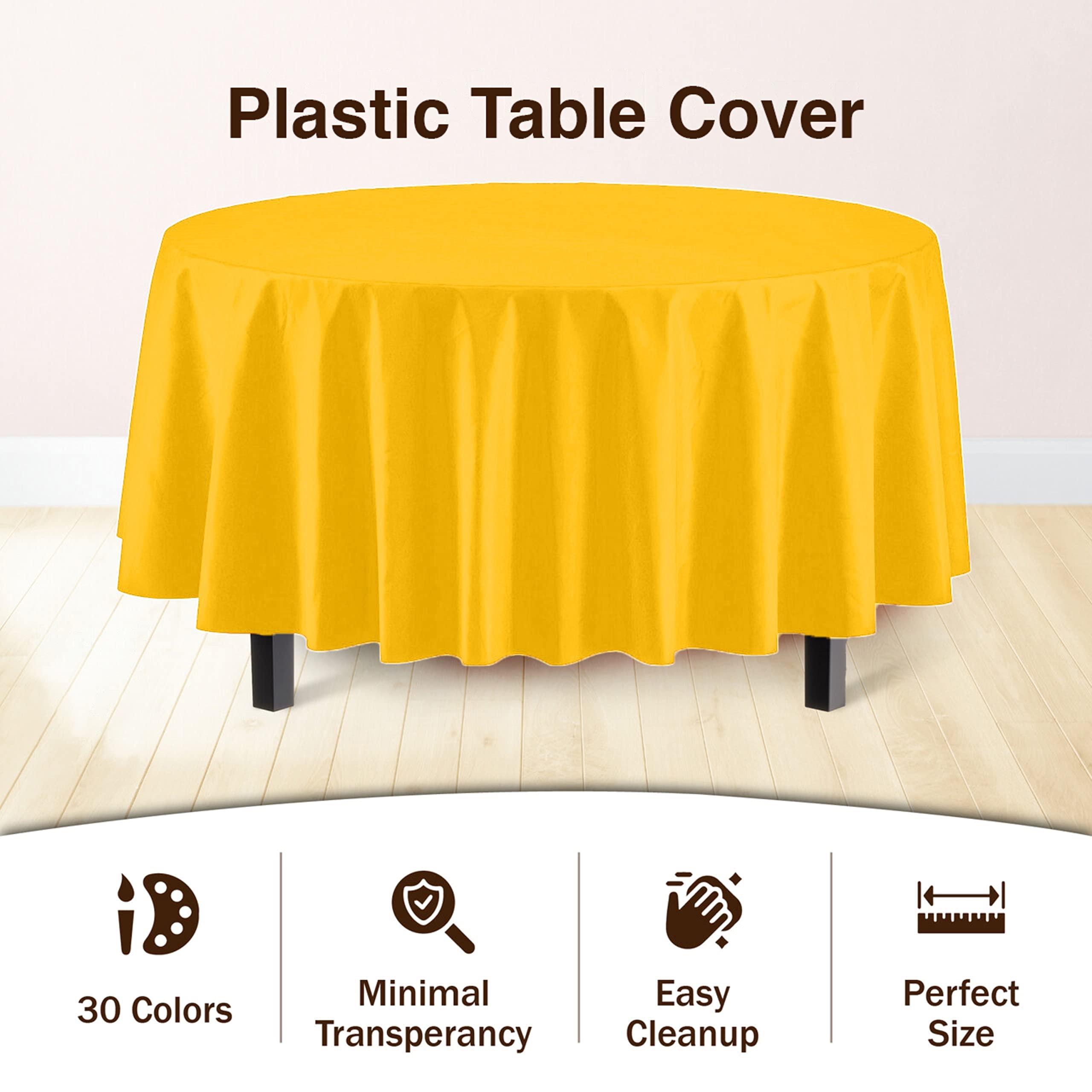 Yellow Round Tablecloth