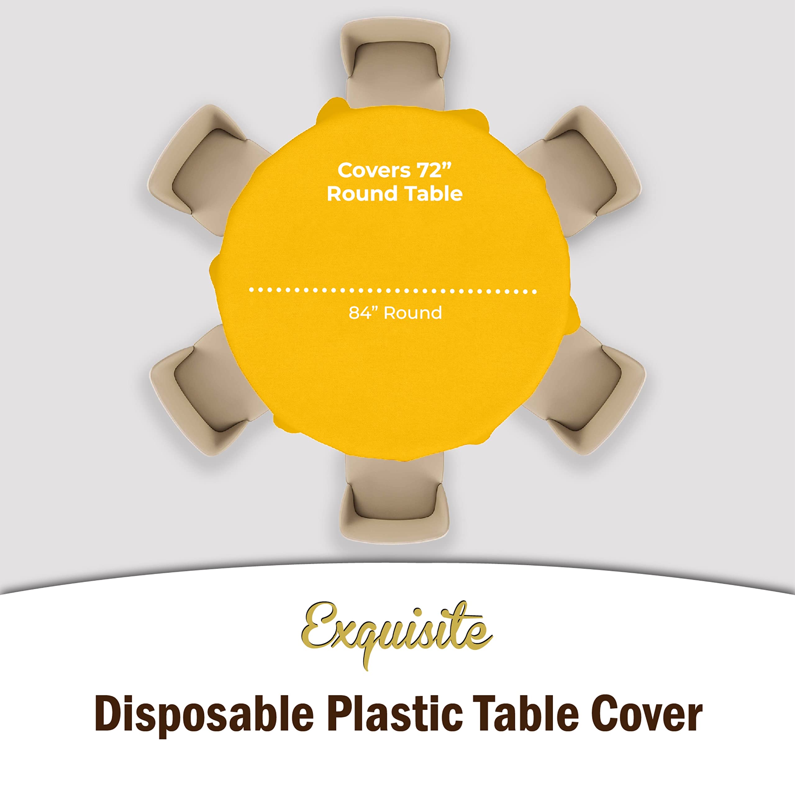 Yellow Round Tablecloth