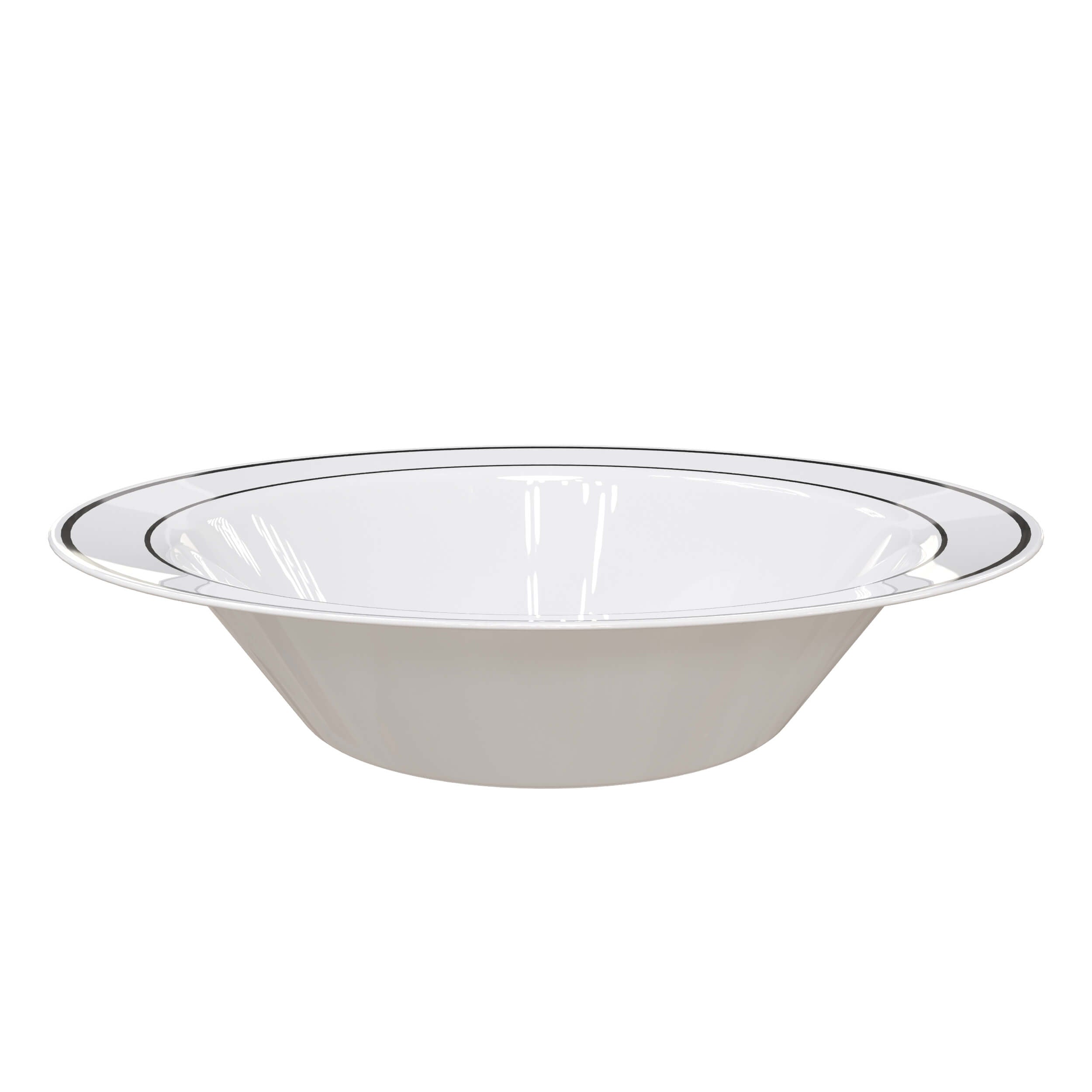 14 oz Cream/ Gold Line Design Soup, Salad and serving Bowls (10)