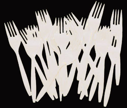White Plastic Forks 48 Ct. Bulk Pack Bulk Pack