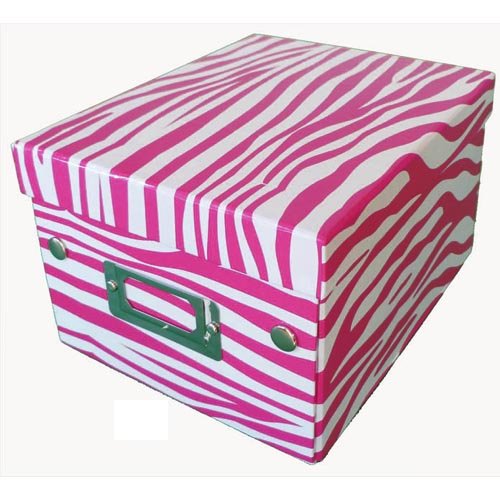 Magenta Zebra Print Gift Box