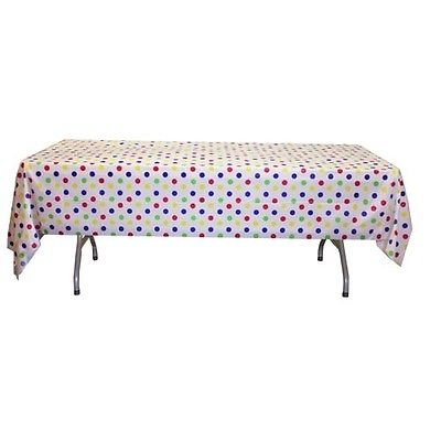 Multi Colored Polka Dot Tablecloth