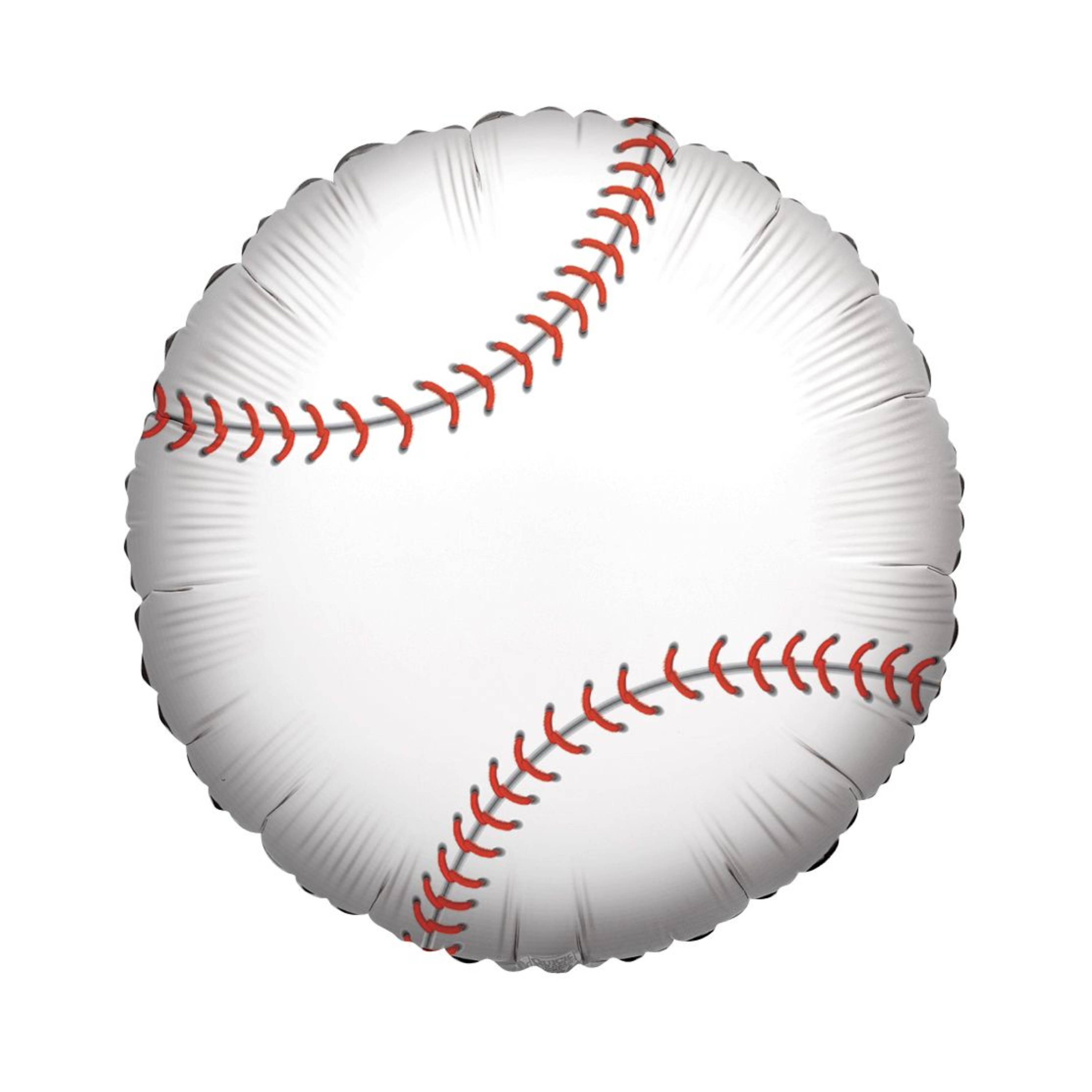 Round Baseball Mylar Balloon | 1 Count