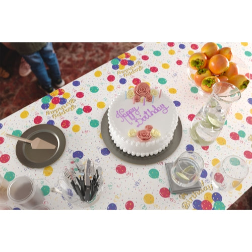 40 In. X 300 Ft. Balloon Print Cut To Size Table Cover