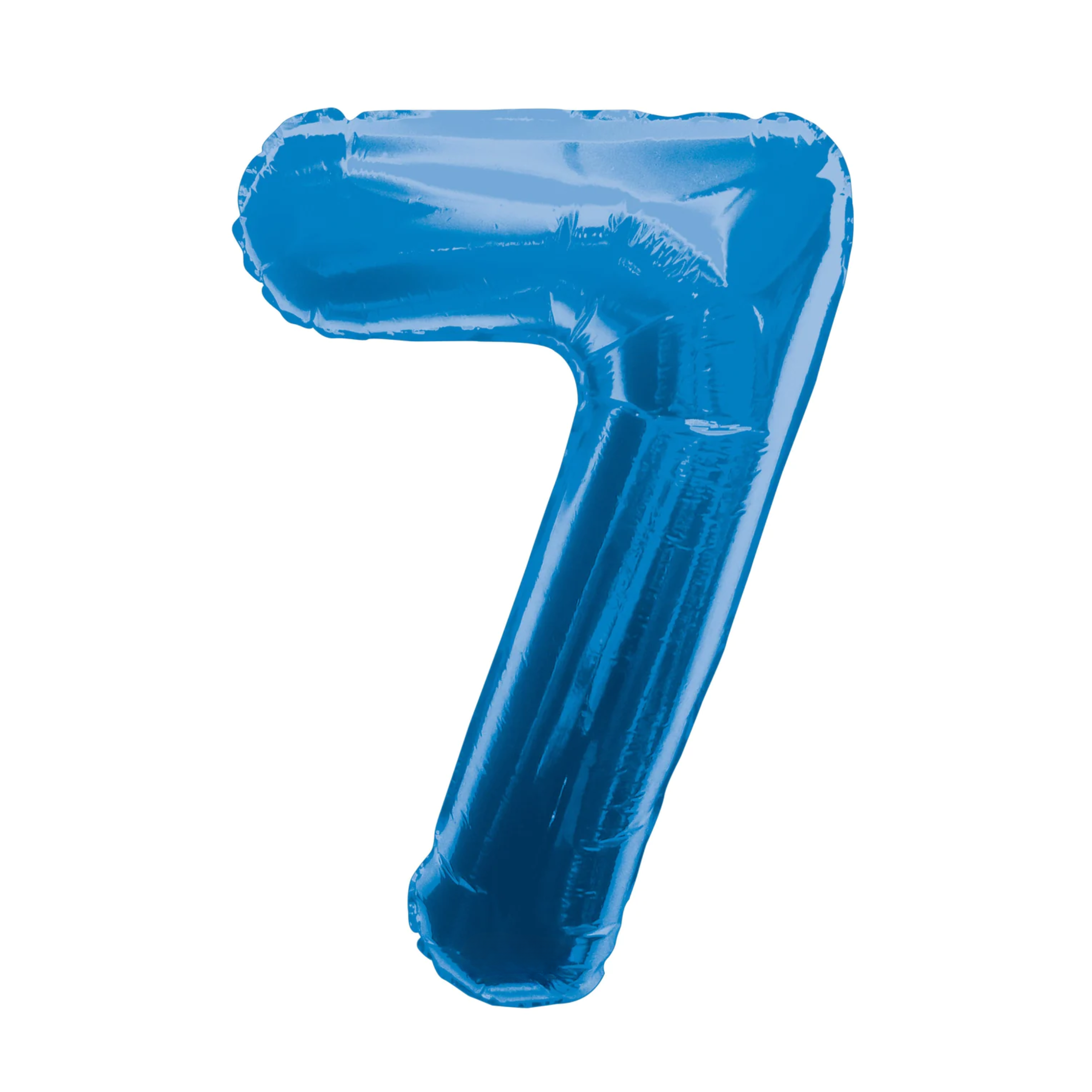 34" Number 7 Blue Helium Balloon
